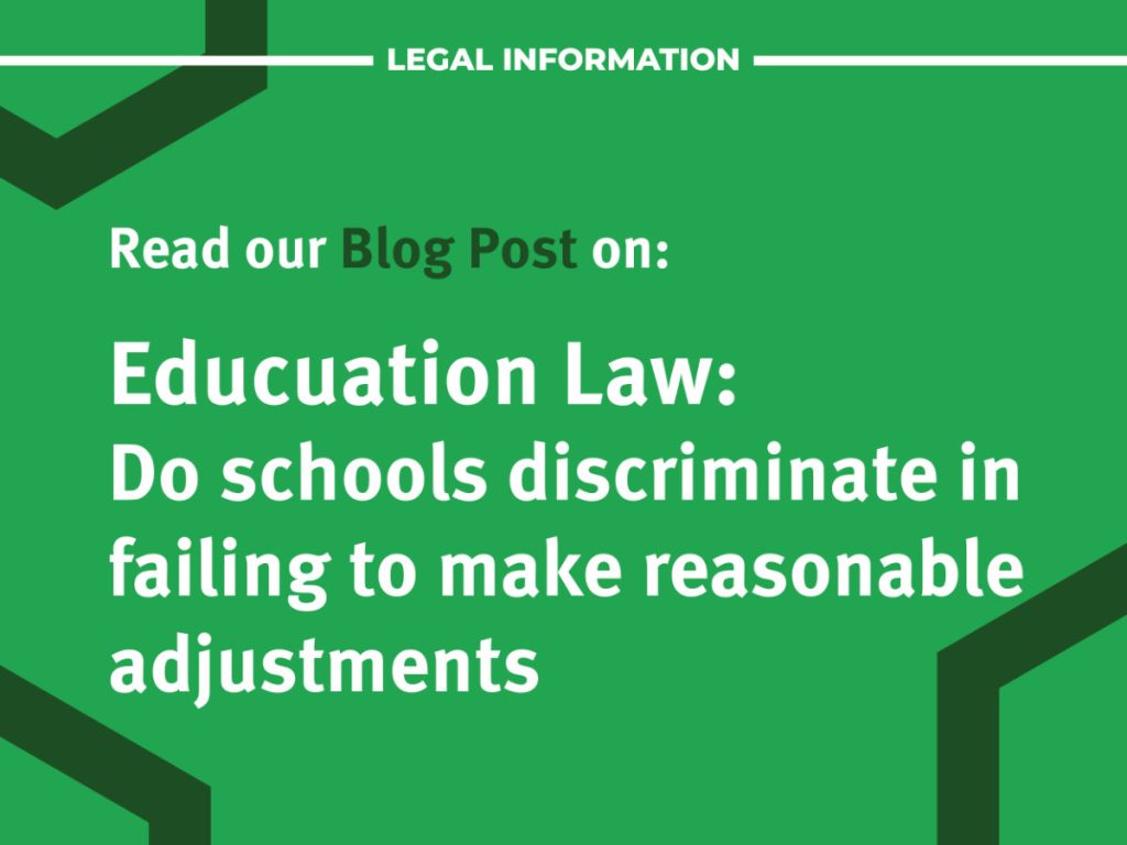 Education Law: Disability discrimination in schools; Are they failing ...